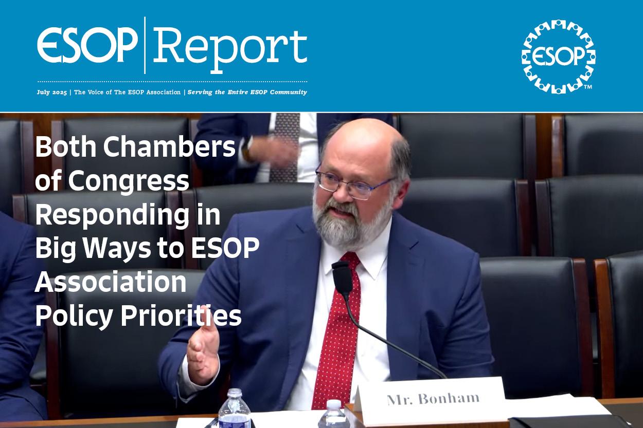 July 2025 ESOP Report | The ESOP Association